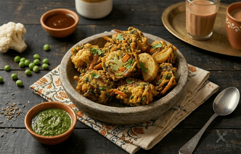 Vegetable Pakora Recipe - Crispy Mixed Veg Fritters