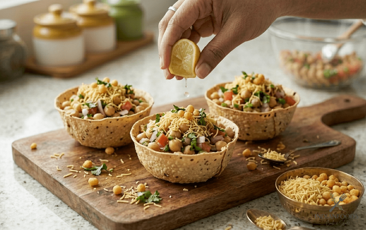 Papad Katori Chaat Recipe - Easy 20-Minute Crispy Snack